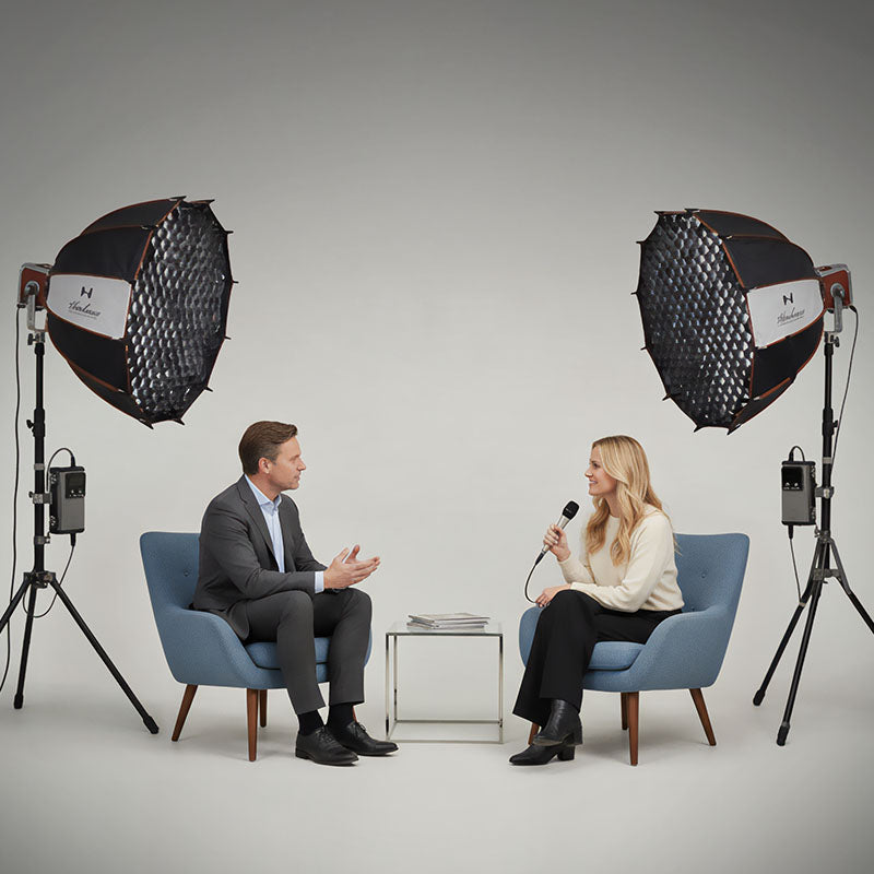 Podcast Lighting Kits & Studio LED Lights | Harlowe